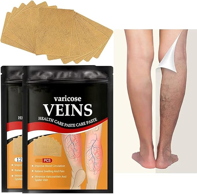 VEINEASE™ Spider & Varicose Vein Patches | 12 Patches | natural Herbal